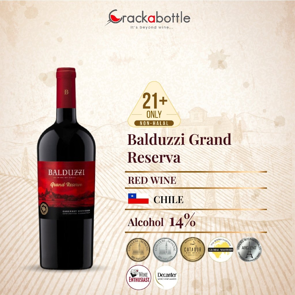 BALDUZZI GRAND RESERVE CAB SAU 2020 - Crackabottle