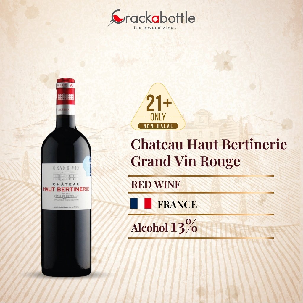 Chateau Haut Bertinerie Rouge - Bold & Refined | Crackabottle
